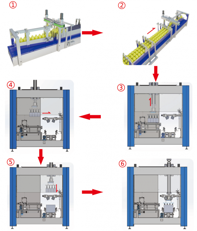 Grasping Type Automatic Box Filling Machine