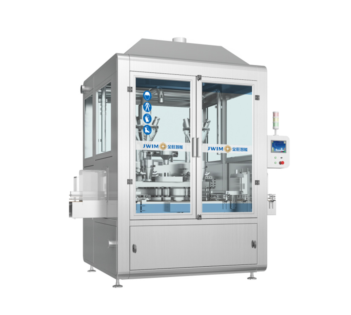 Rotary Follow Up Filling Structure Fully Automatic Rotary Bottled ...